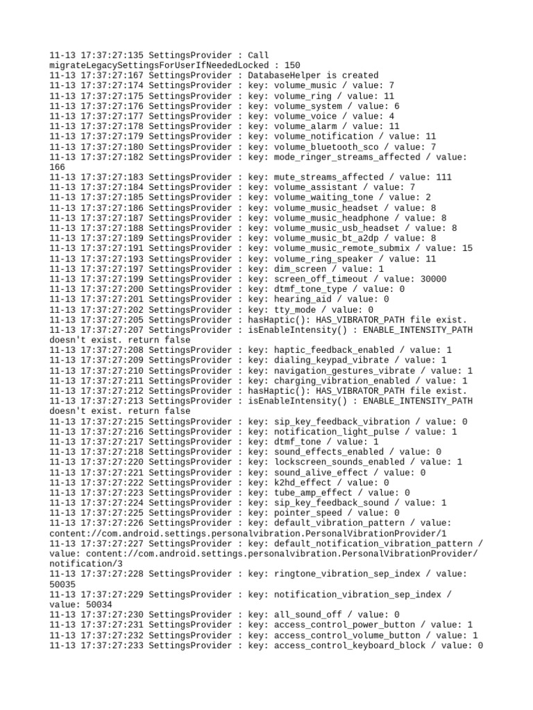 Settings Provider | PDF | Computing Platforms | Software Engineering