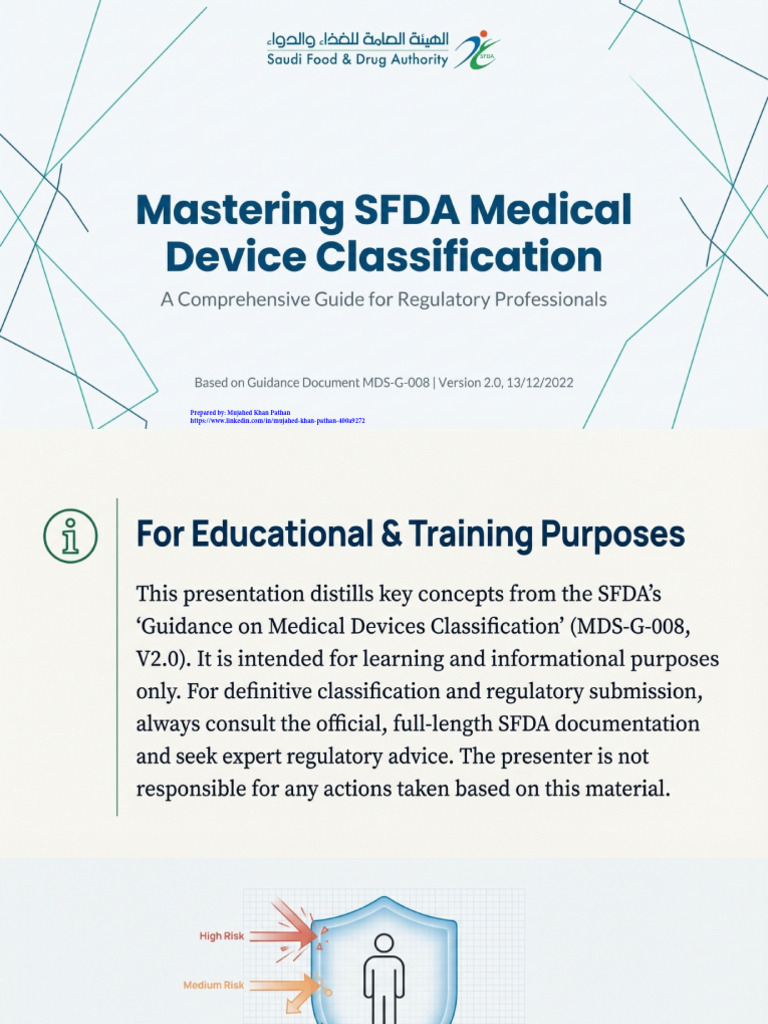 SFDA Medical Device Classification | PDF