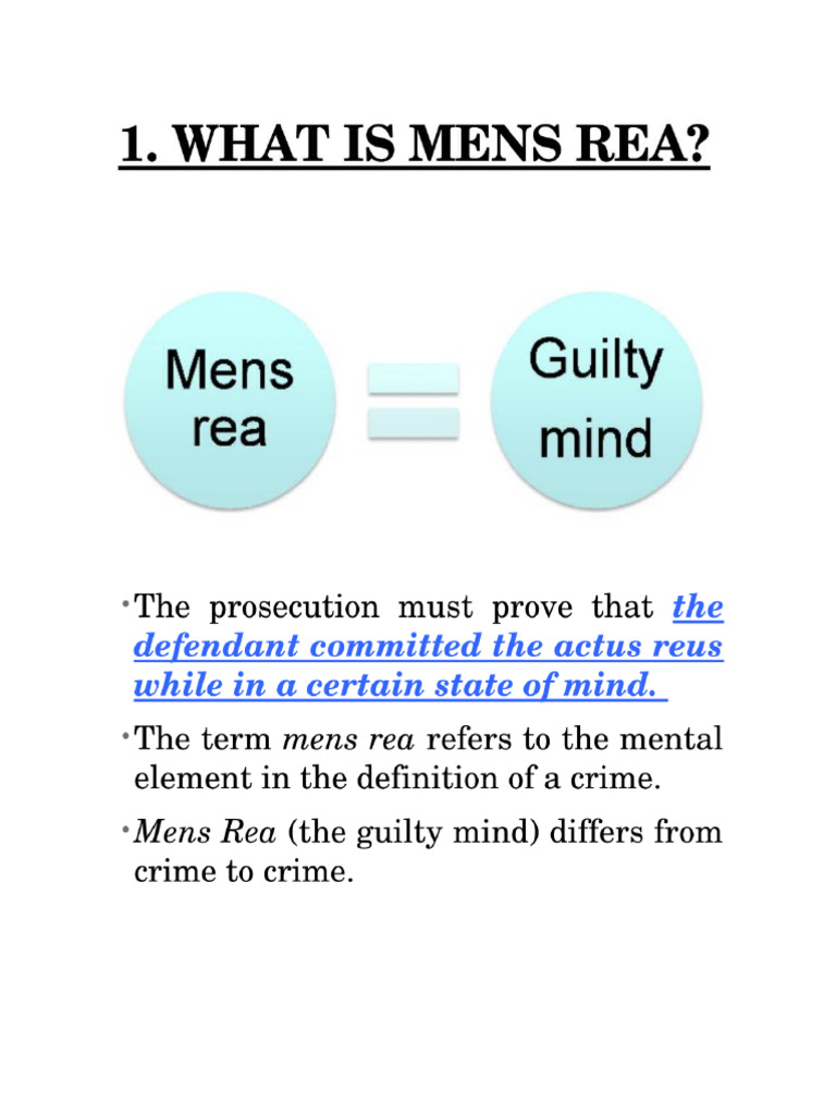 Mens Rea | PDF