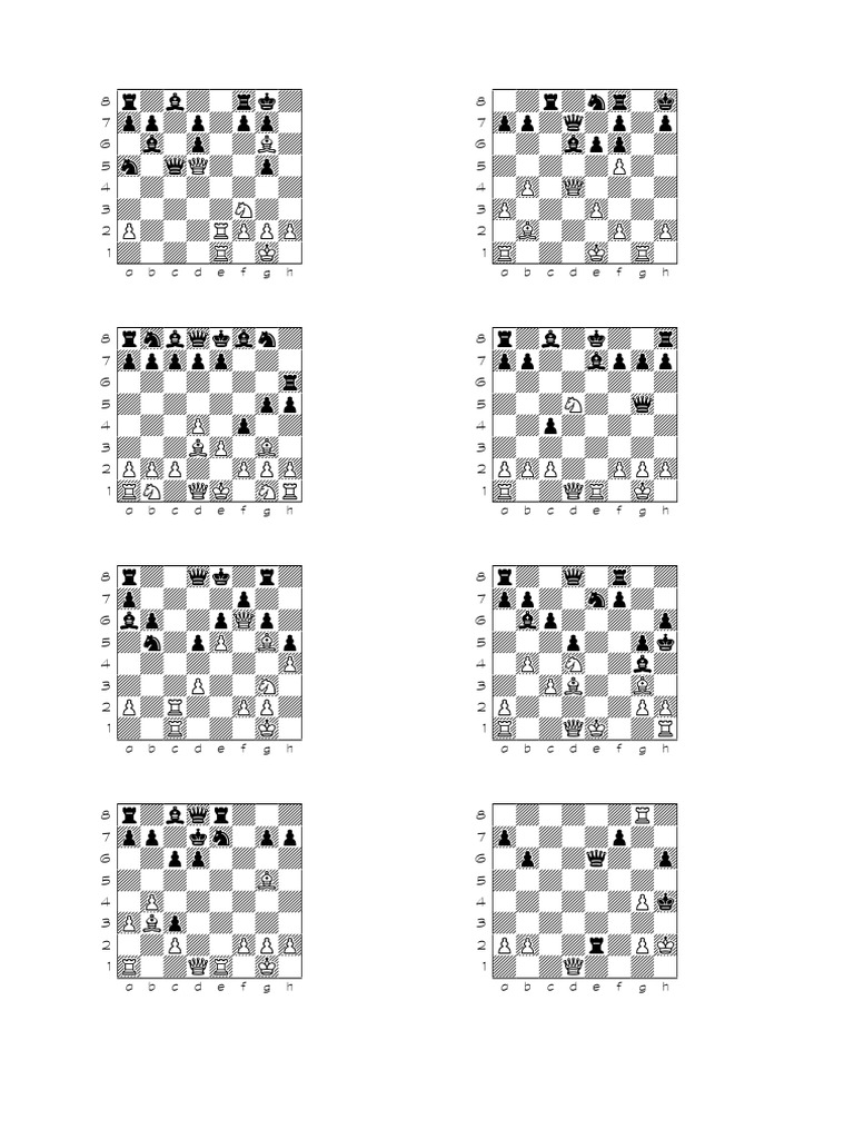 Chess Diagram Patterns and Analysis | PDF