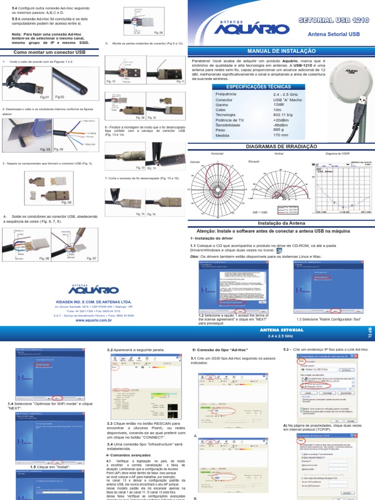 Usb 1210 Ralink rt2571 | PDF | Protocolos da internet | USB