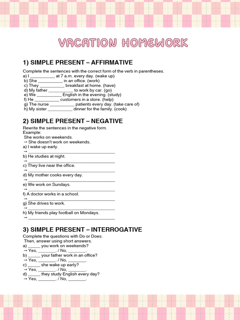 Vacation Homework (4) | PDF | Semantics | Language Mechanics
