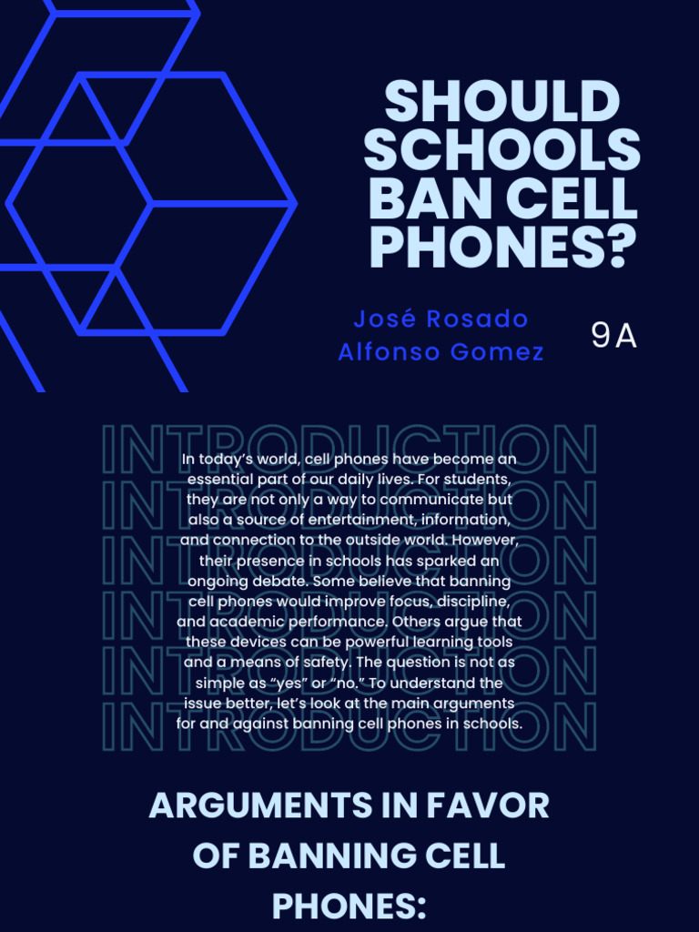 Should Schools Ban Cell Phones? | PDF