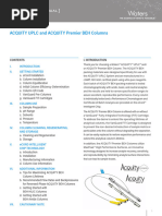 (Care and Use Manual) : Atlantis Premier BEH C AX Columns | PDF | Acid ...