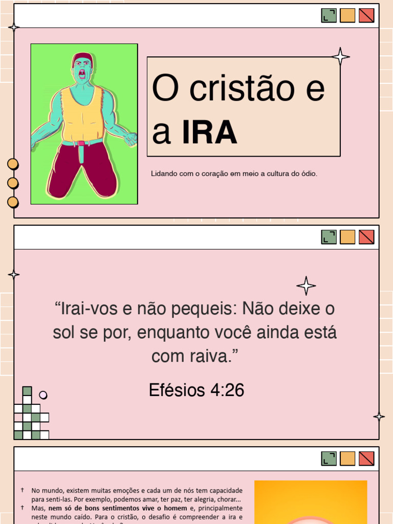 O cristão e a ira | PDF | Pecado | Deus