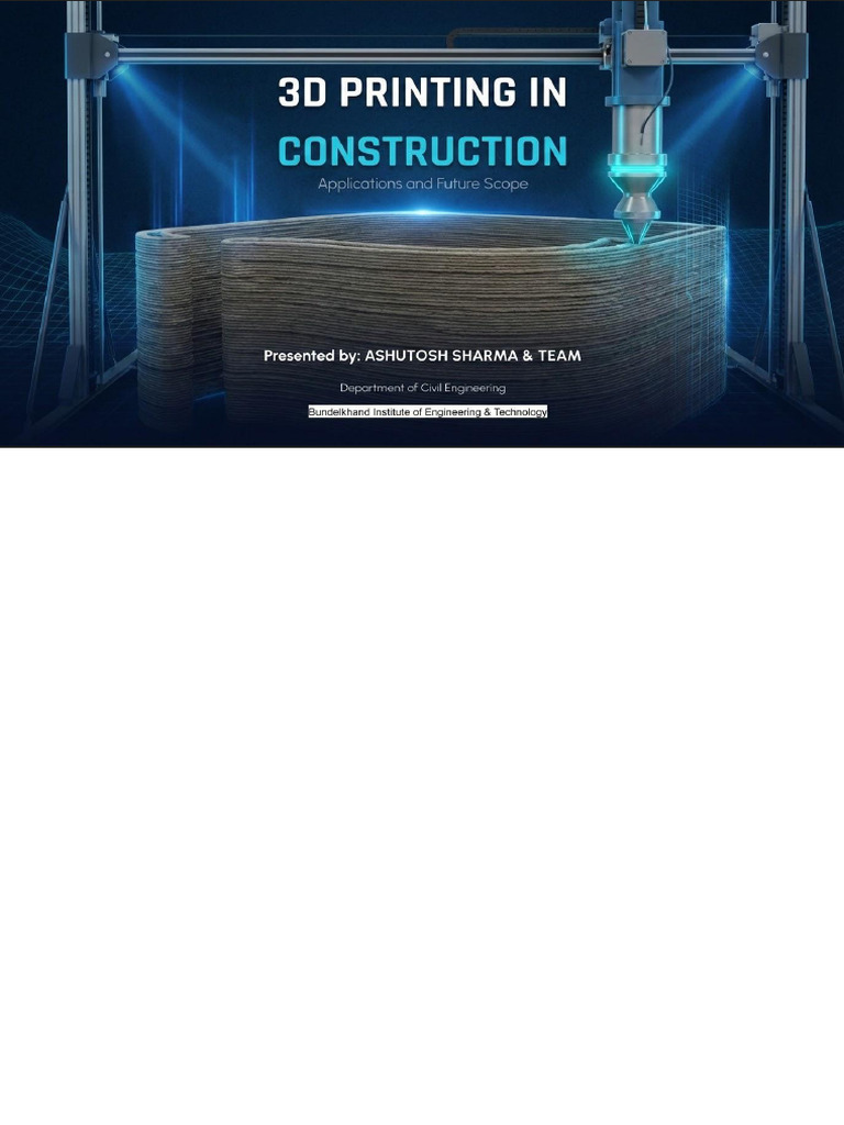 3D Printing Revolution in Construction | PDF | 3 D Printing | Concrete