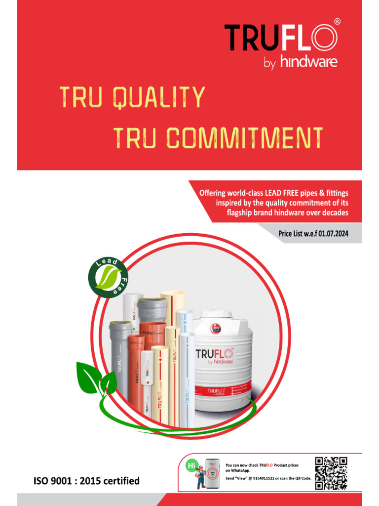 Truflo Pricelist w.e.f 01-Jul-24 | PDF