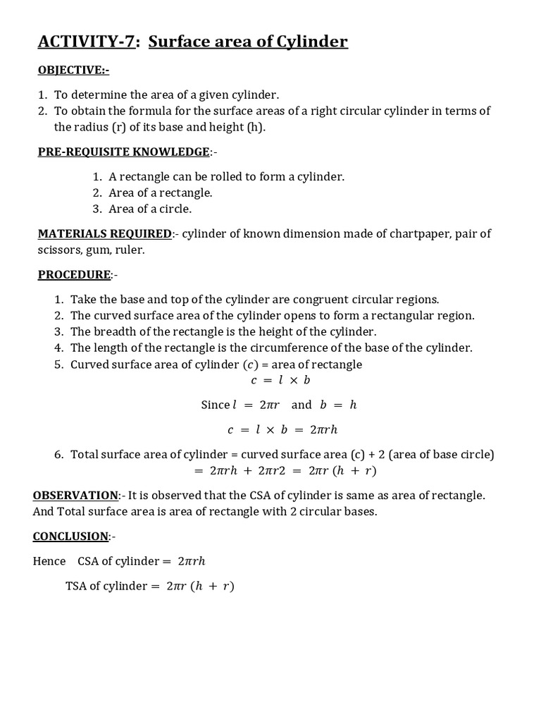 math practical 78910 it also practical of math chapter 1 | PDF | Area ...