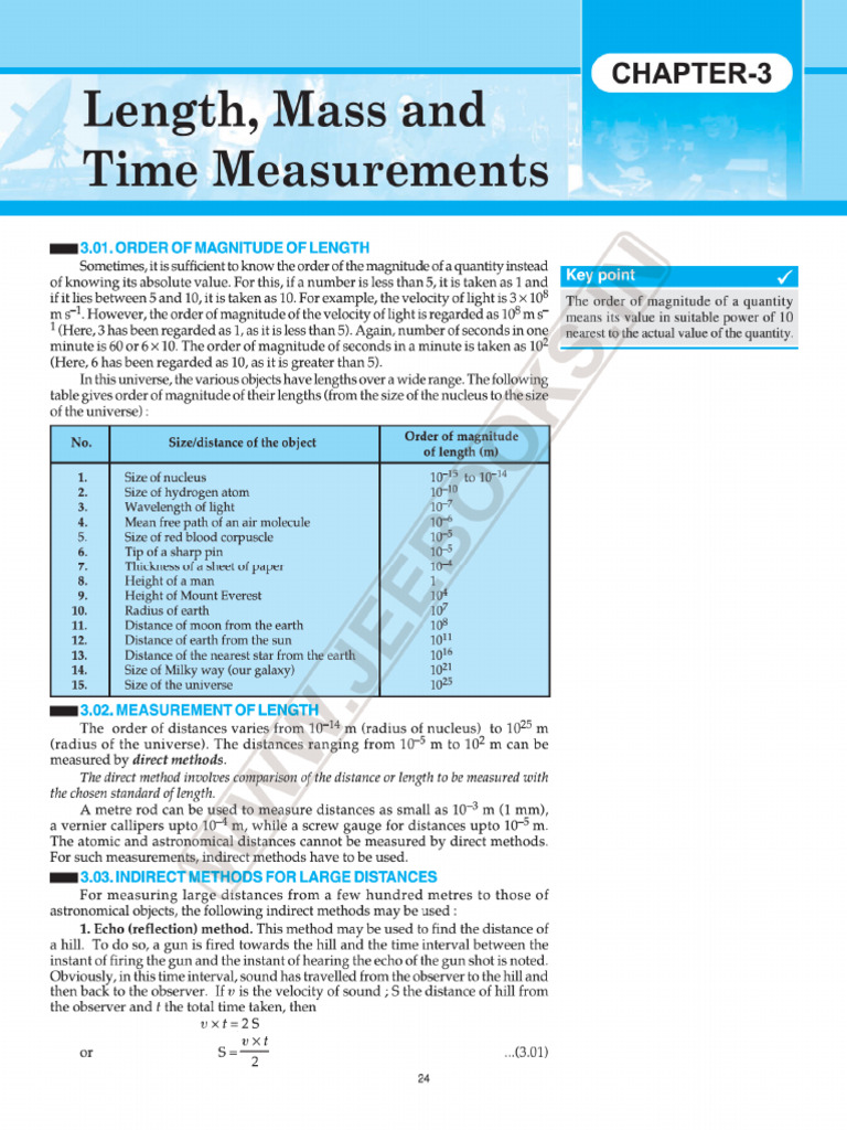 1.3 Length Mass and Time Measurements | PDF