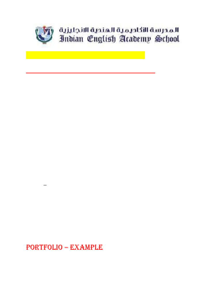 20241219121148_IEAS_w_Class_4-_Maths_PORTFOLIO_2024-25 | PDF | Mathematics