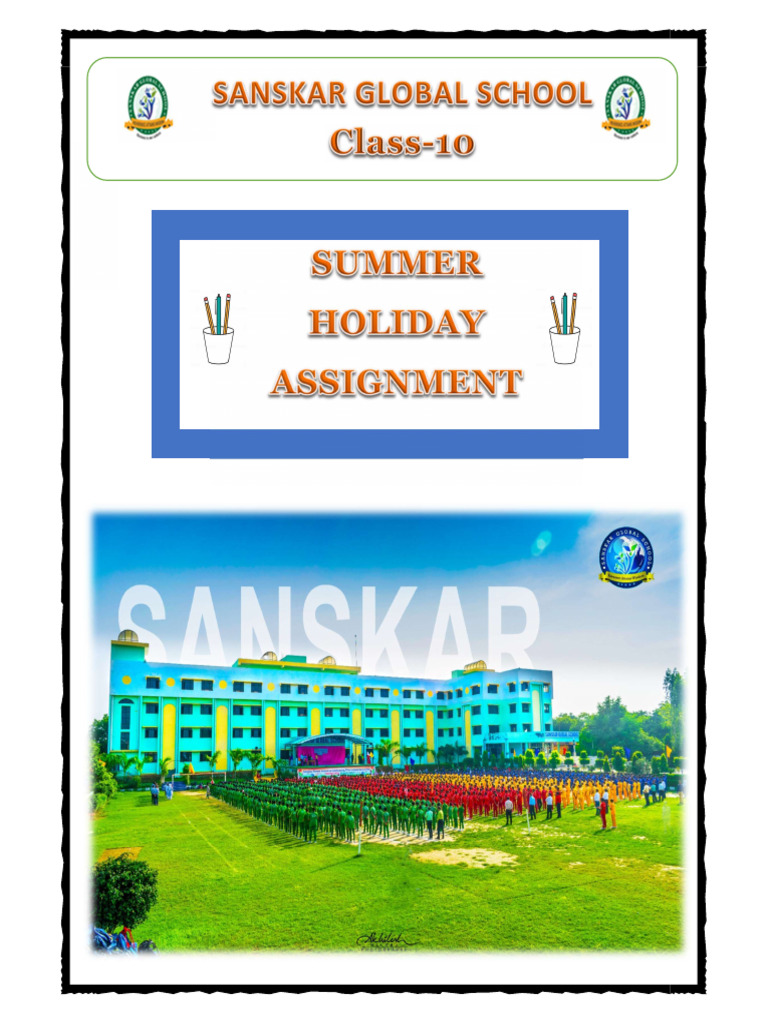 Holiday Homework Guidelines and Tasks | PDF