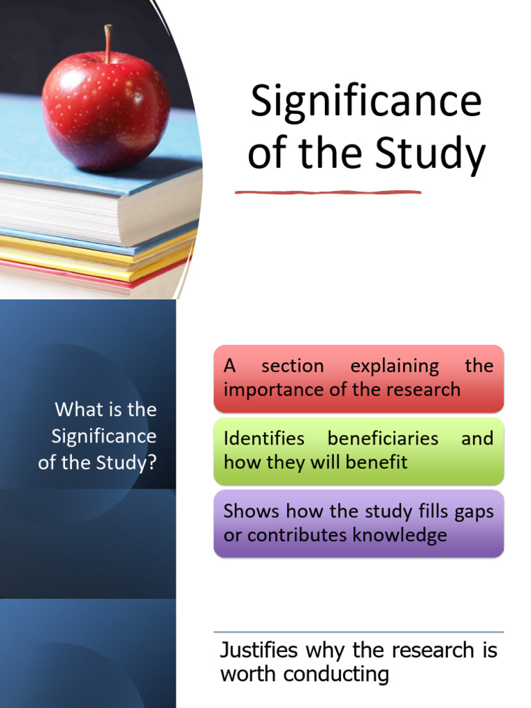 Significance of The Study | PDF