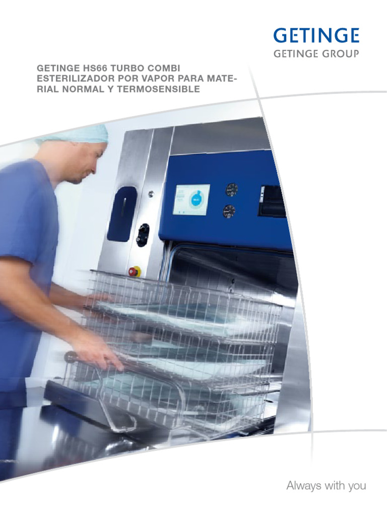 Sistema de desinfección marca Getinge HS66 Turbo Combi | PDF | Consumo ...