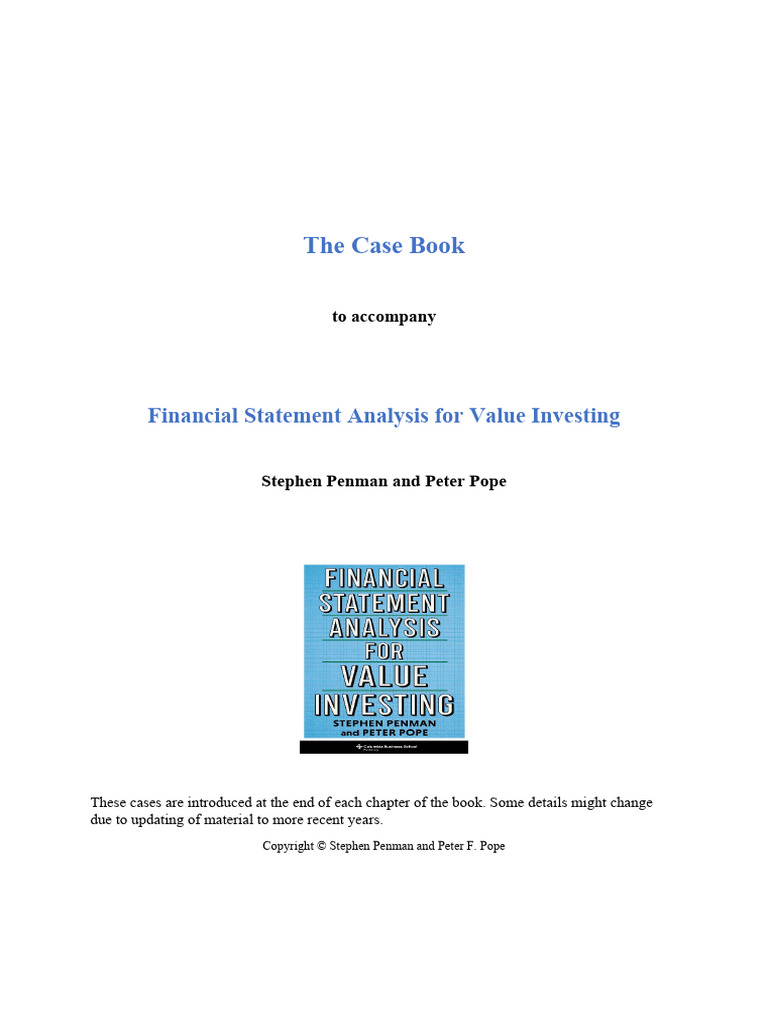 The Case Book | PDF | Yield (Finance) | Investing