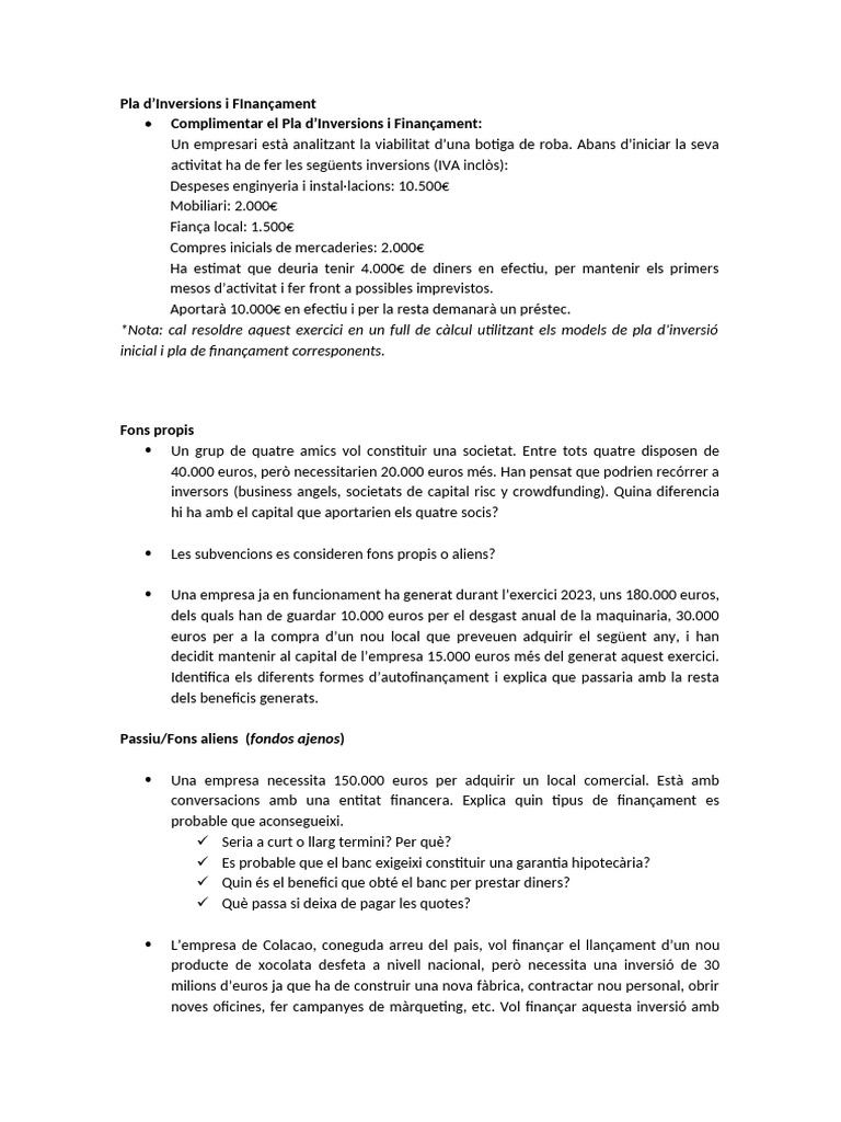 Excercisis M03 | PDF