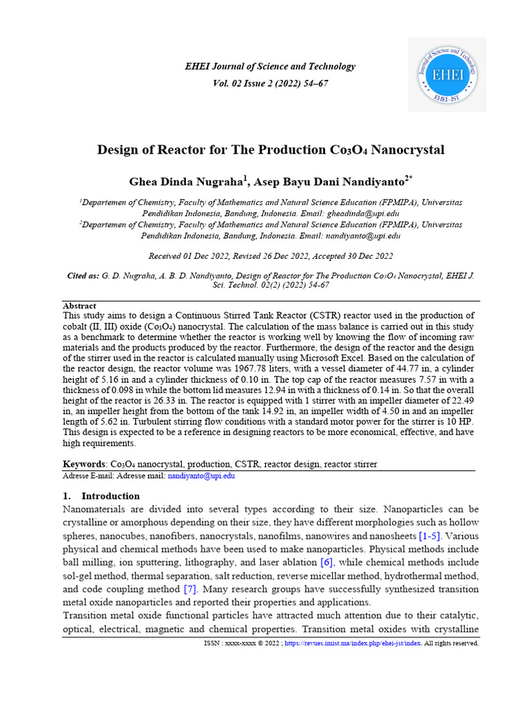 admin,+EHEI-02-02-2022-2-Nugraha | PDF | Chemical Reactor | Reynolds Number