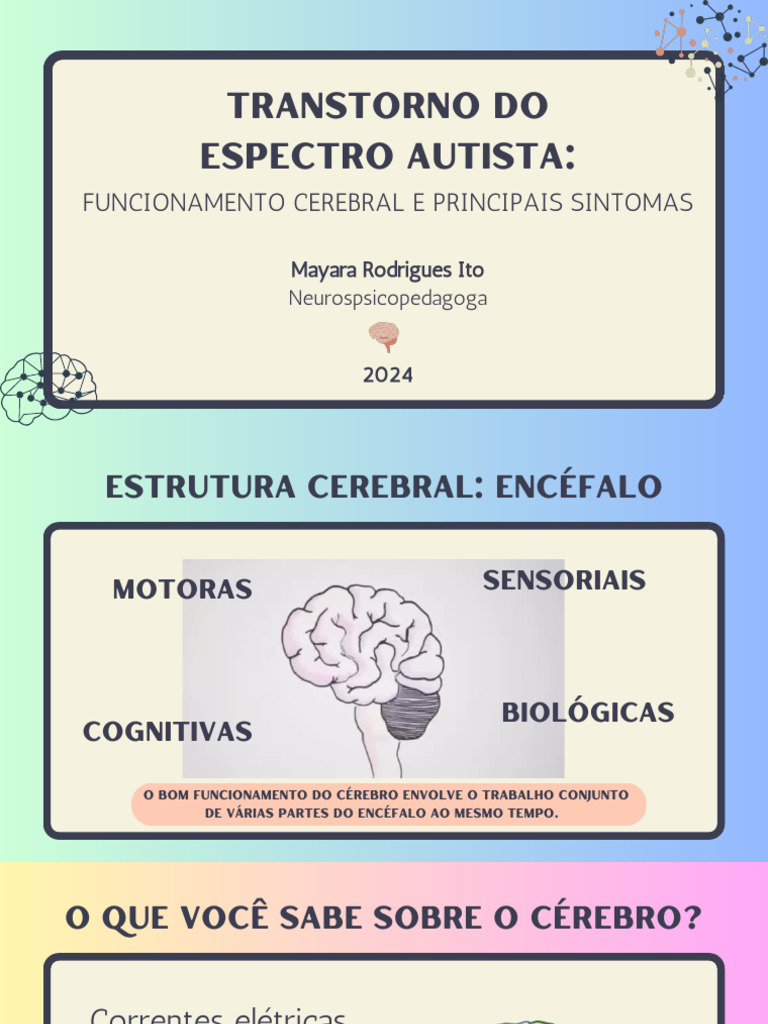 O Funcionamento Do Cérebro Neurodivergente | PDF | Autismo | Cérebro