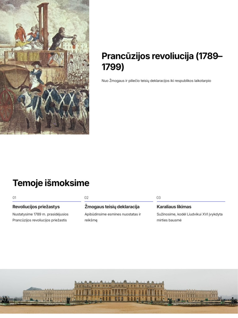 Prancuzijos Revoliucija 1789 1799 | PDF