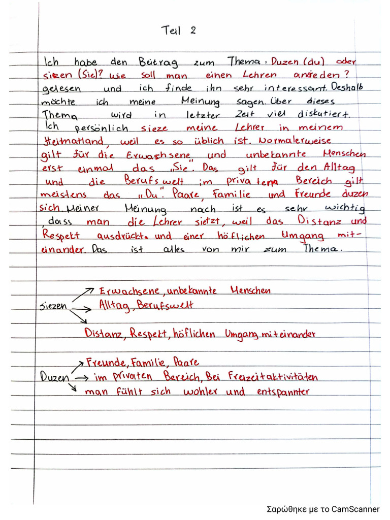Duzen, Siezen Musterbeispiel | PDF