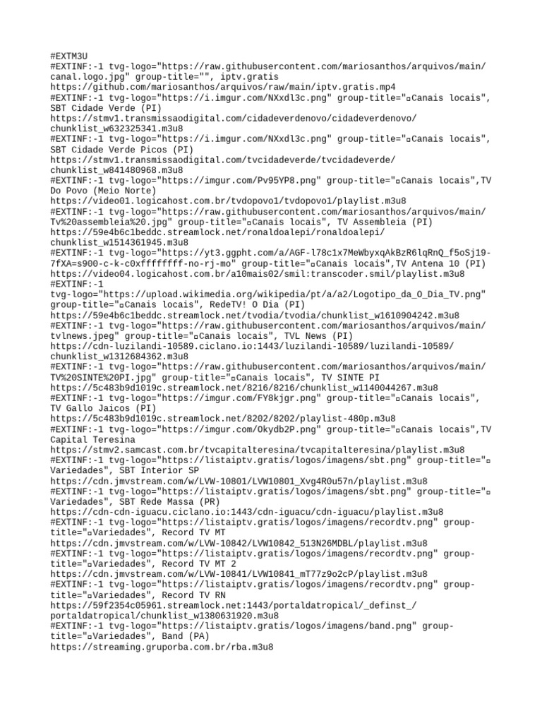 Lista 4 M3u | PDF