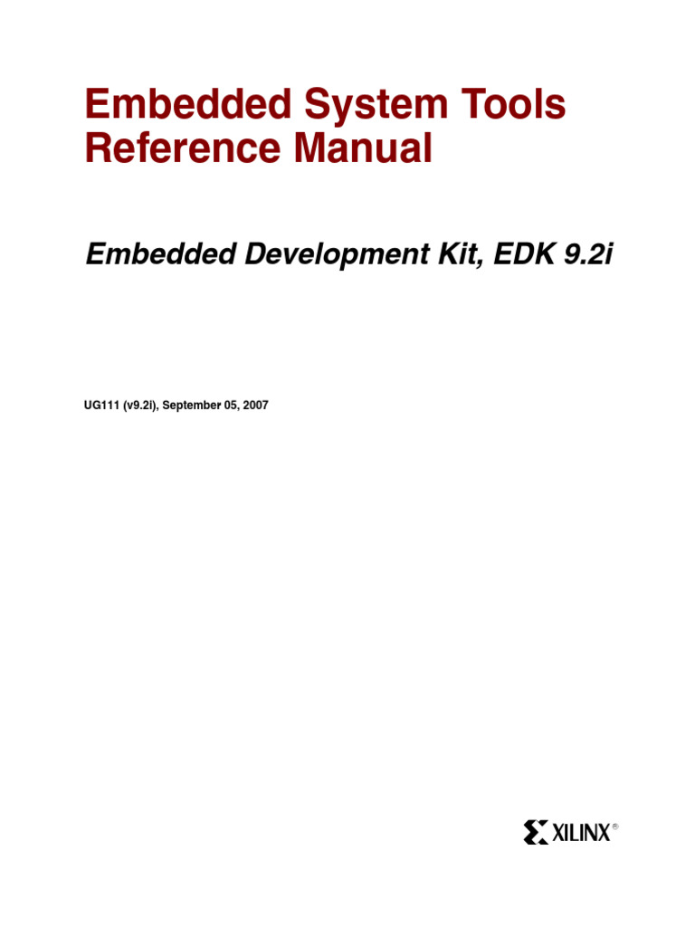 Embedded System Tools Reference Manual | PDF | Software | Software ...