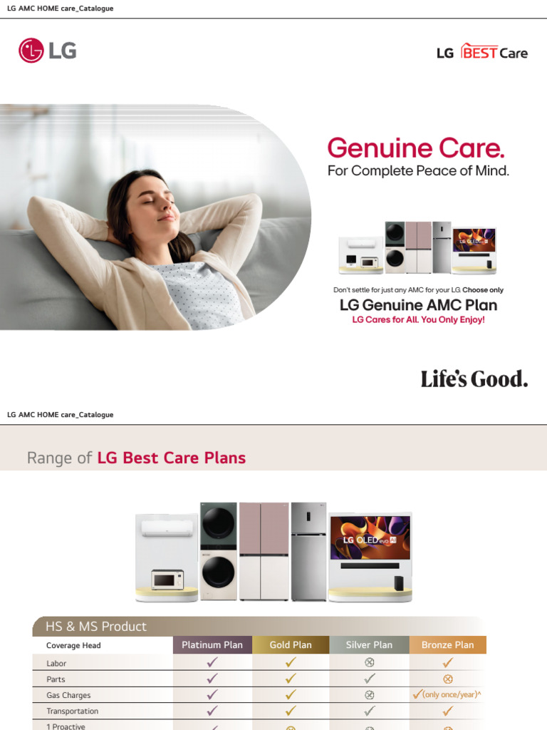LG AMC HOME Care_Catalogue (1) | PDF