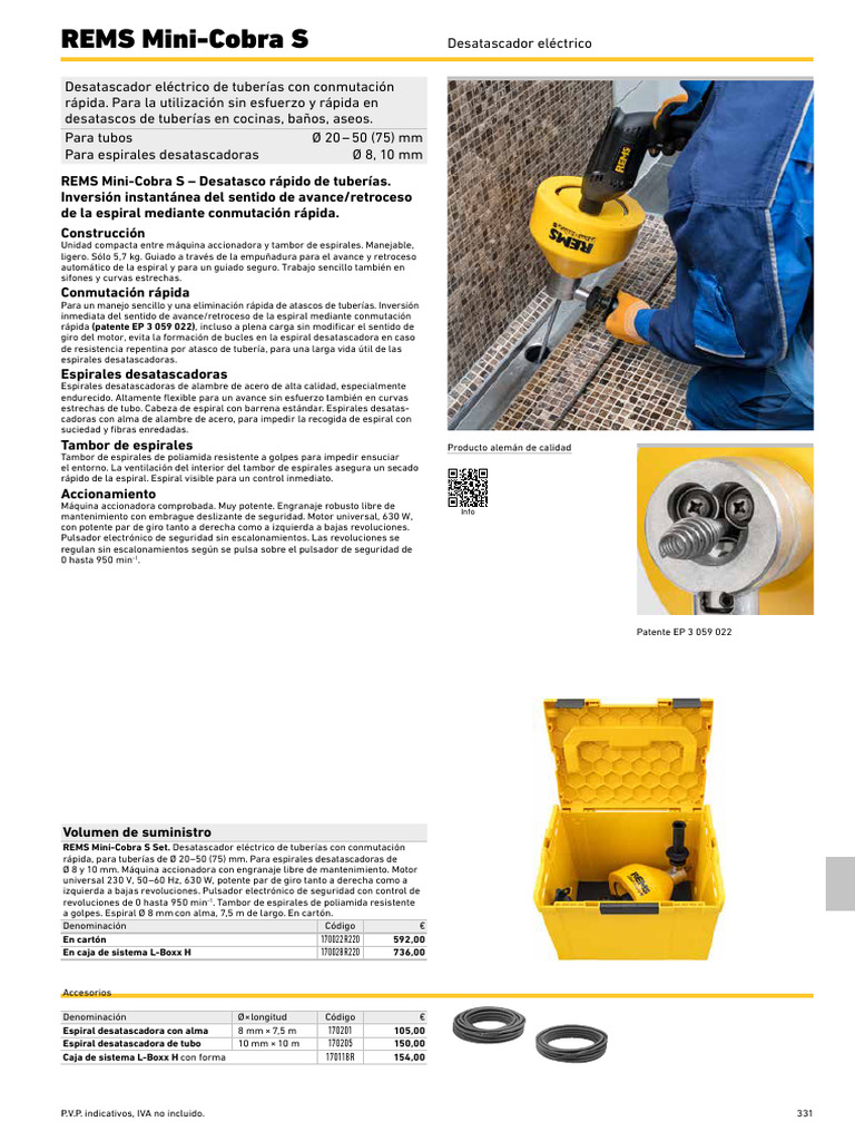 REMS-Mini-Cobra-S-spa-ESP | PDF