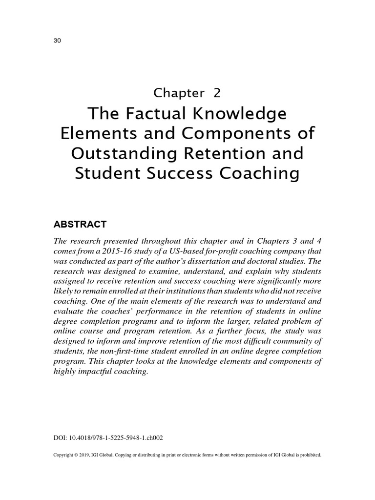 Components of Student Success | PDF | Metacognition | Knowledge