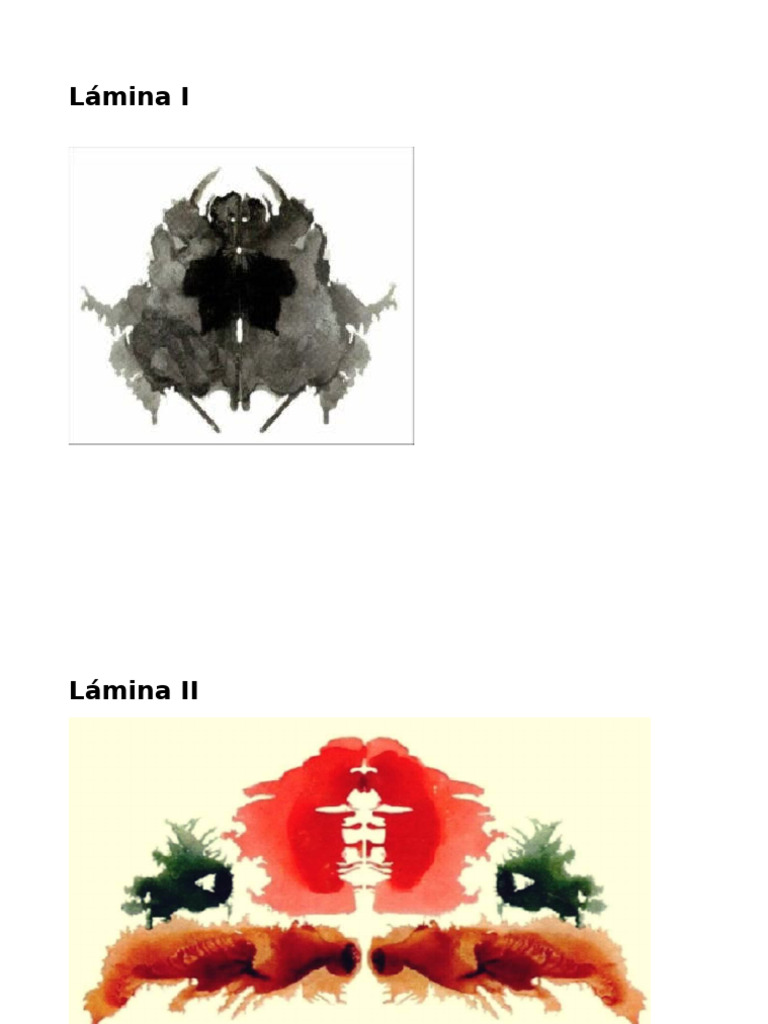 Imagenes Test Zulliger | PDF