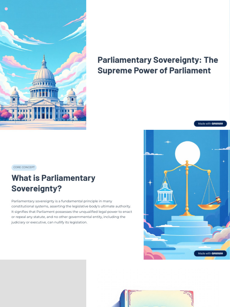 Parliamentary-Sovereignty-The-Supreme-Power-of-Parliament | PDF ...