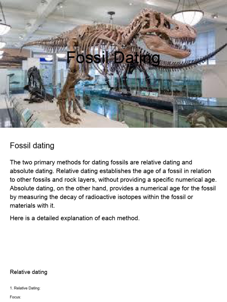 Fossil Dating | PDF