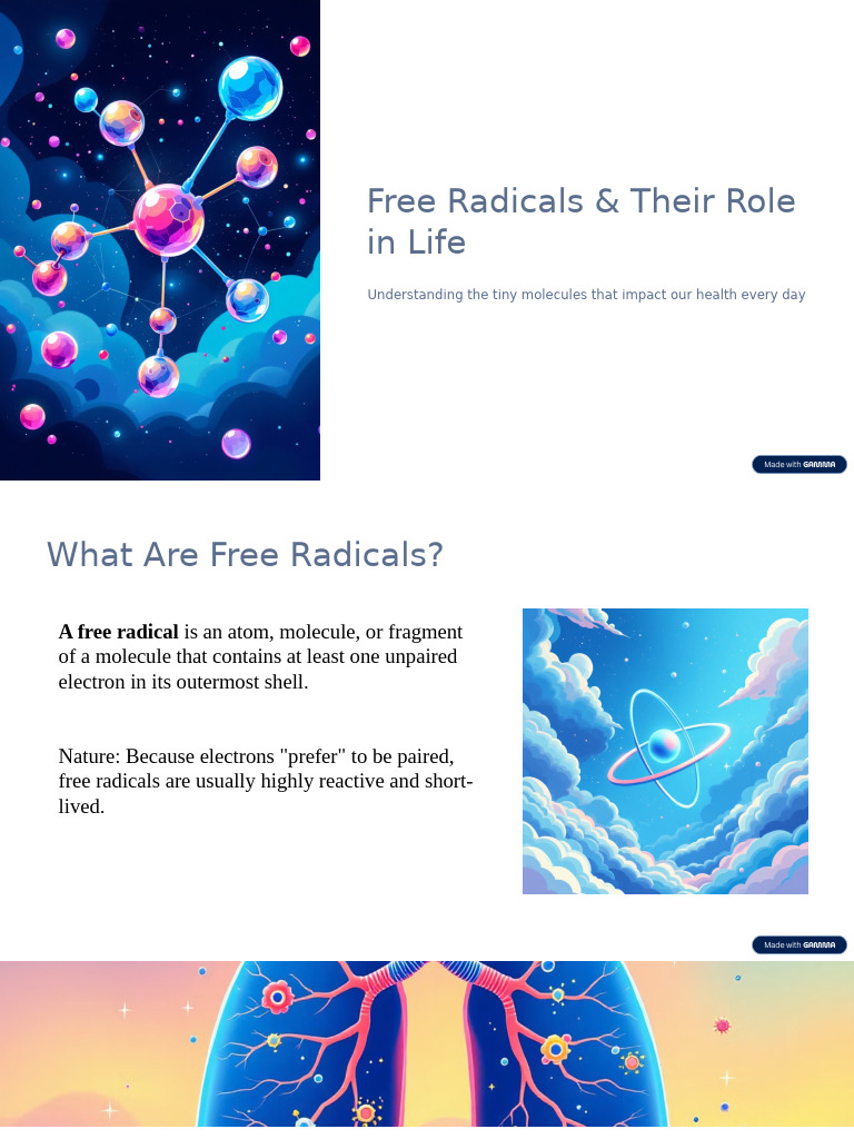 Free Radicals: Health Impact Explained | PDF