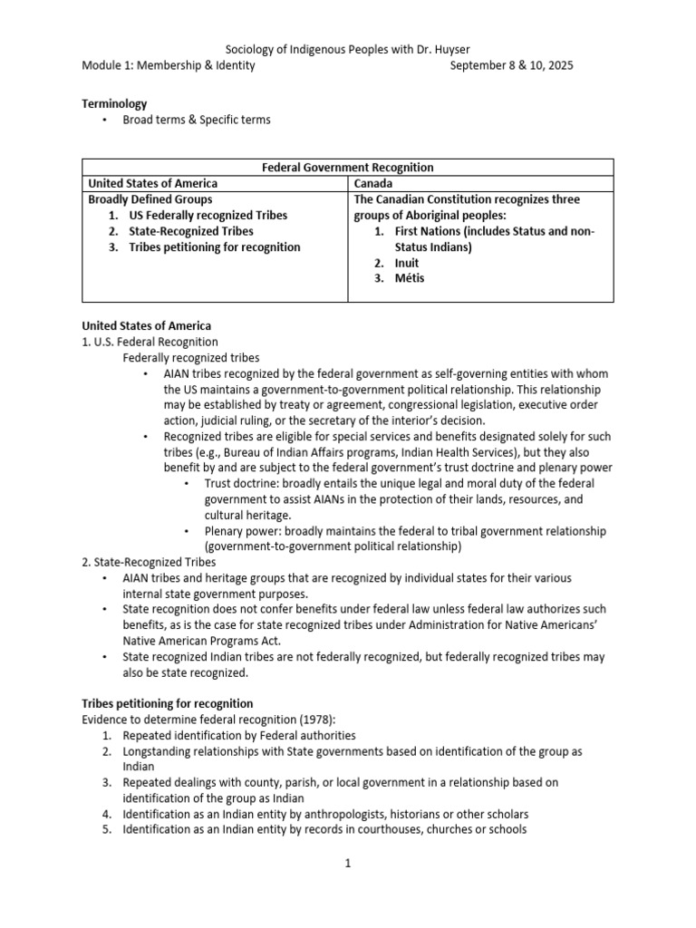 Wk2 1 Names Tribe Table Notesheet | PDF | Métis | Native Americans In ...