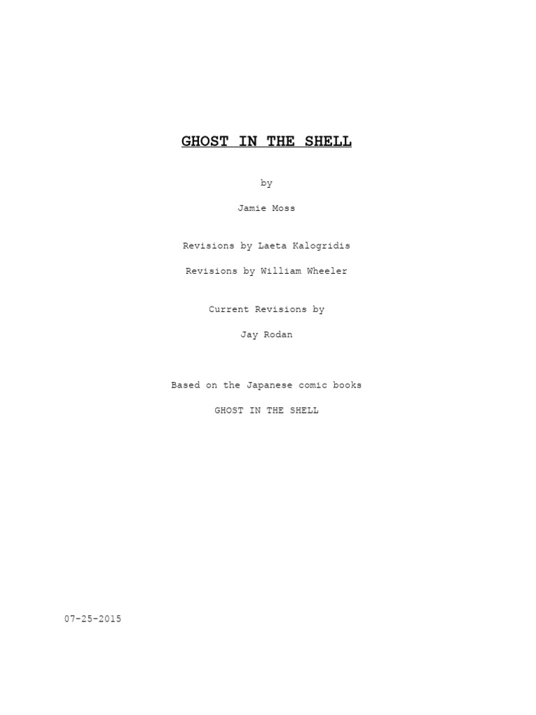 Ghost in the Shell (Jay Rodan) [07!25!2015] [Digital] | PDF