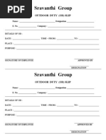 Outdoor Duty Requisition Slip Format | PDF | Law