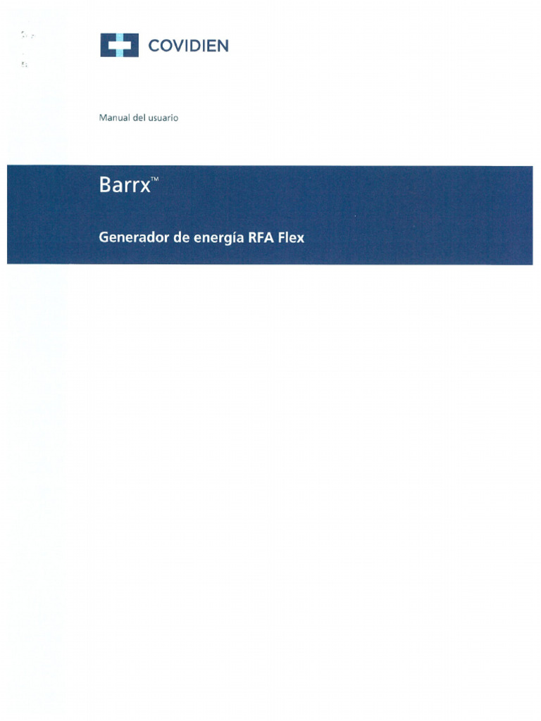 Manual Barrx | PDF