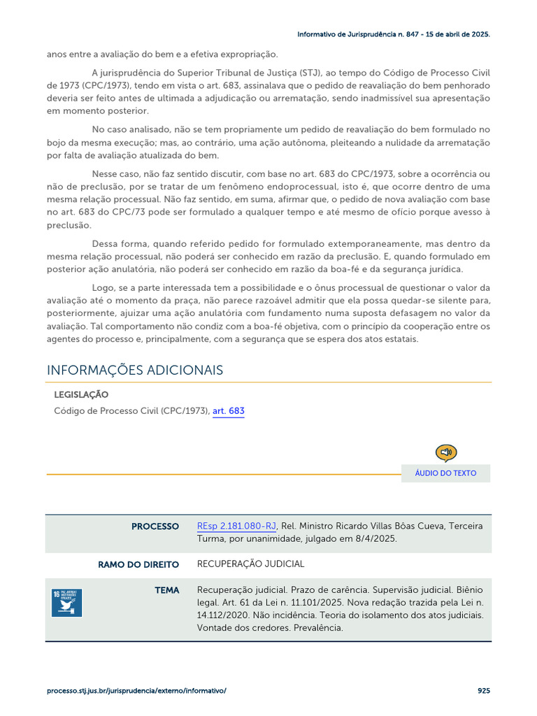 925_PDFsam_Jurisp STJ conteudo | PDF | Indenização | Processo civil