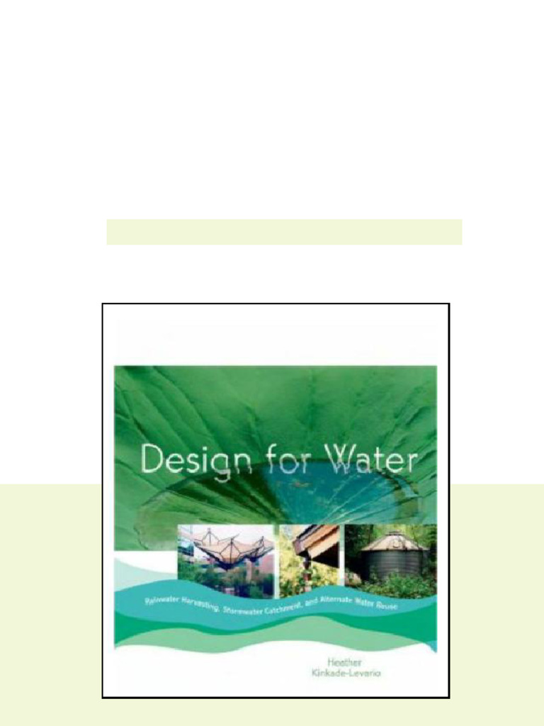Design For Water Rainwater Harvesting Stormwater Catchment And ...