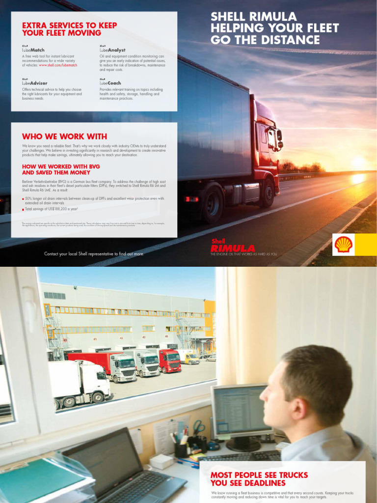 Univar Lubricants Shell Rimula Brochure | PDF | Motor Oil | Fuel ...