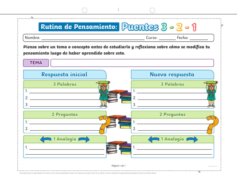 Cl l 1724895357 Rutina de Pensamiento Puente 3 2 1 Ver 2 | PDF ...