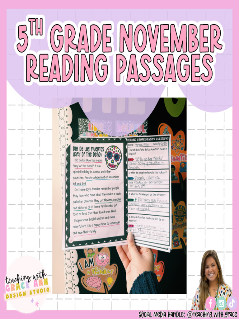45. 5th Grade November Reading Passages | PDF | Peanut Butter | Peanuts