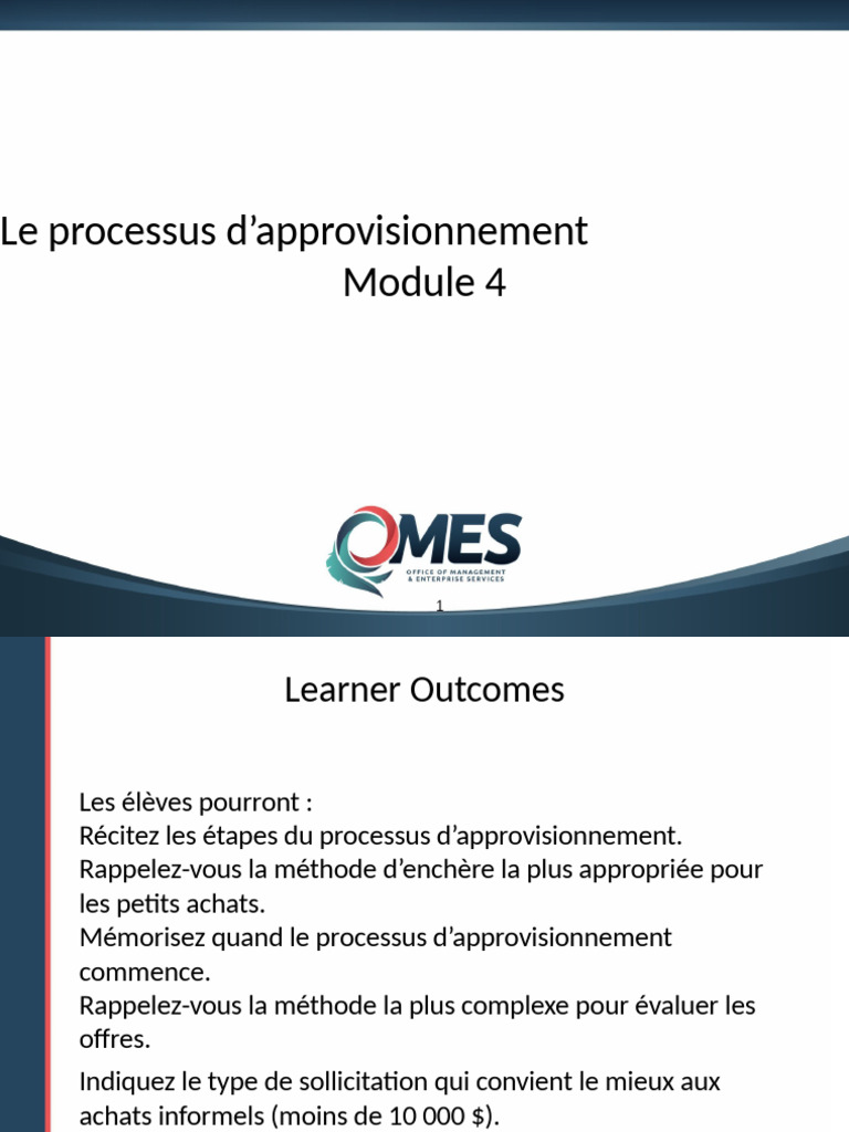 Mod 4 Procurement Process | PDF | Business | Supply Chain Management