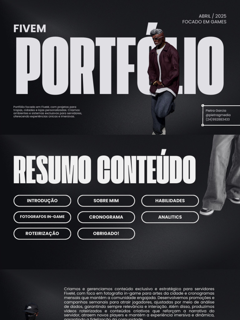 Portfolio Fivem 1 | PDF | Vídeo | Videogames