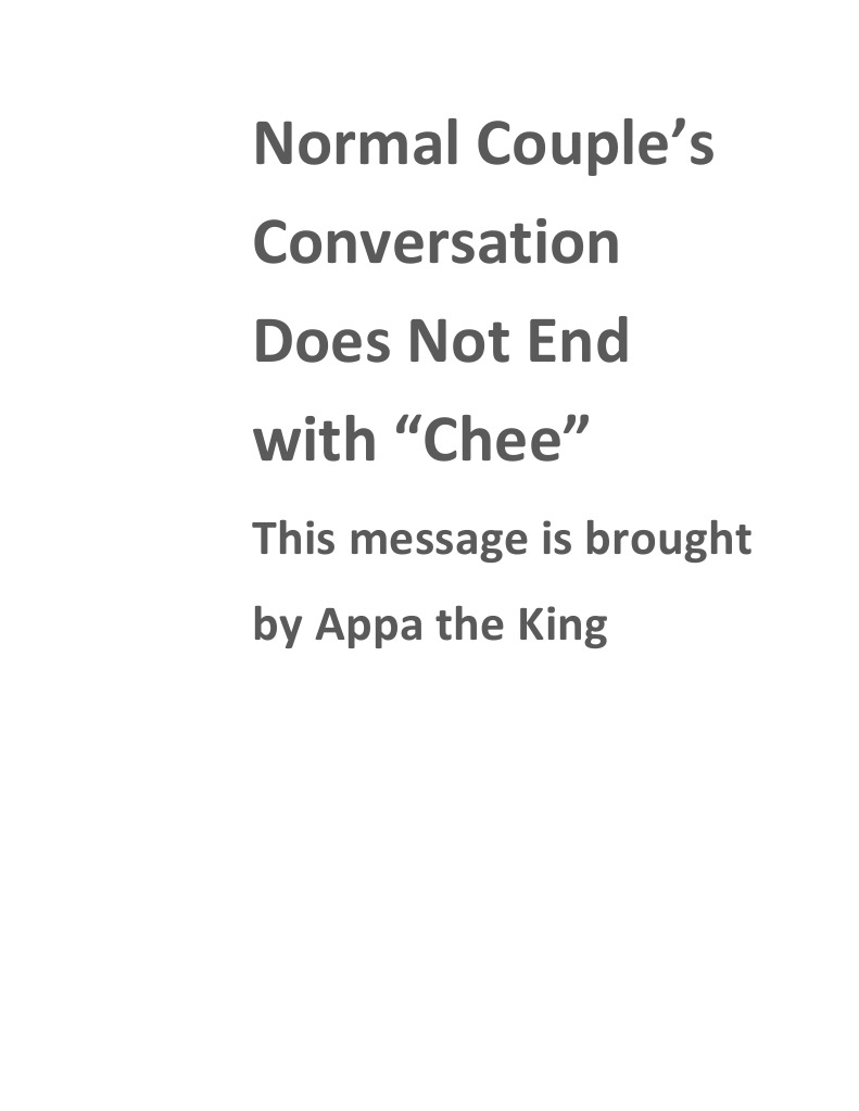 Normal Couple's Unique Dialogue | PDF