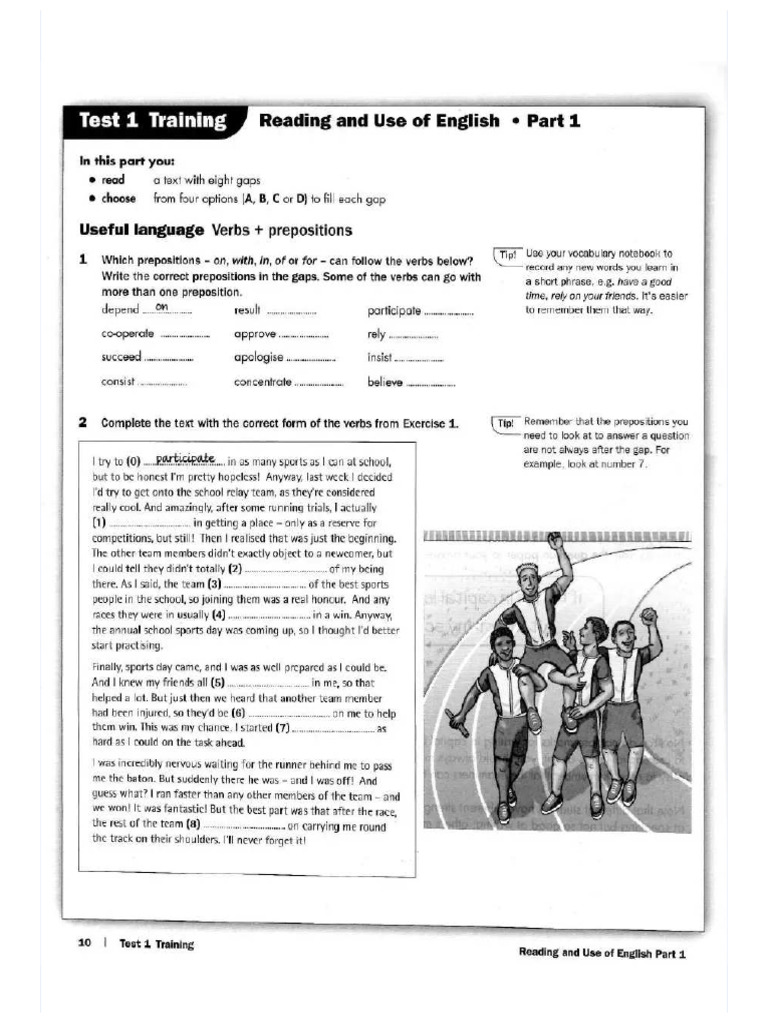 Fce for Schools. Use of English Part 1 | PDF