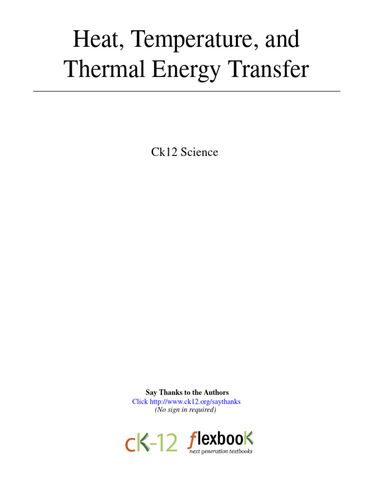 Heat, Temperature, and Energy Transfer | PDF | Temperature | Heat
