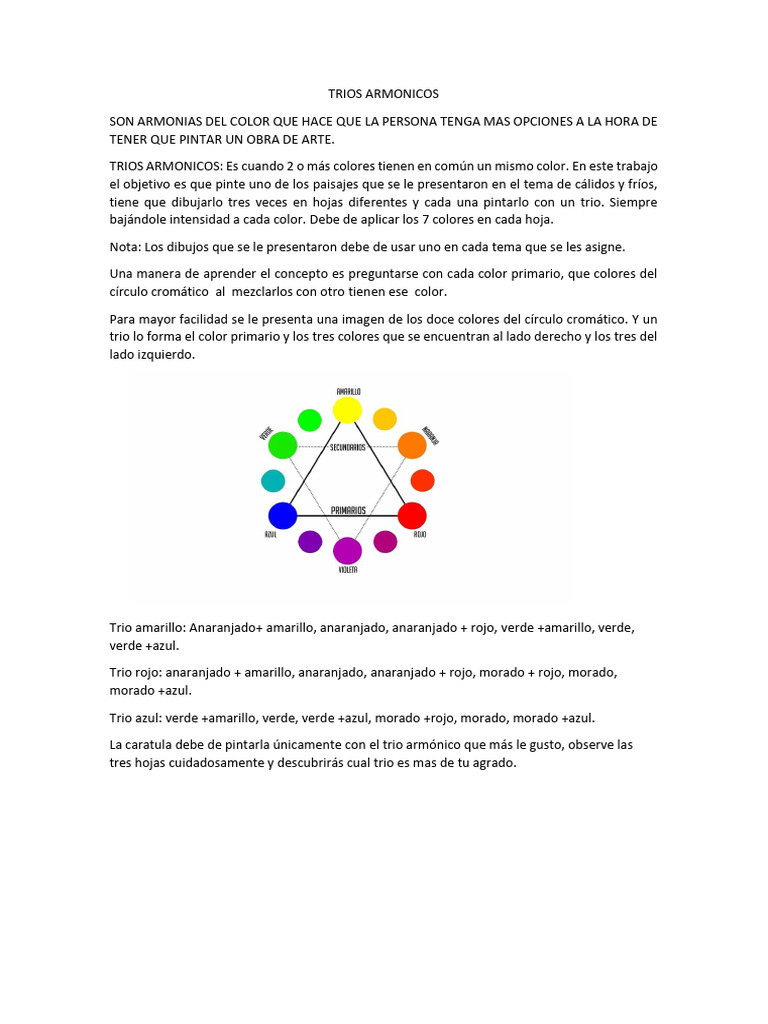 Guia de Artes Visuales. | PDF | Color | Rojo