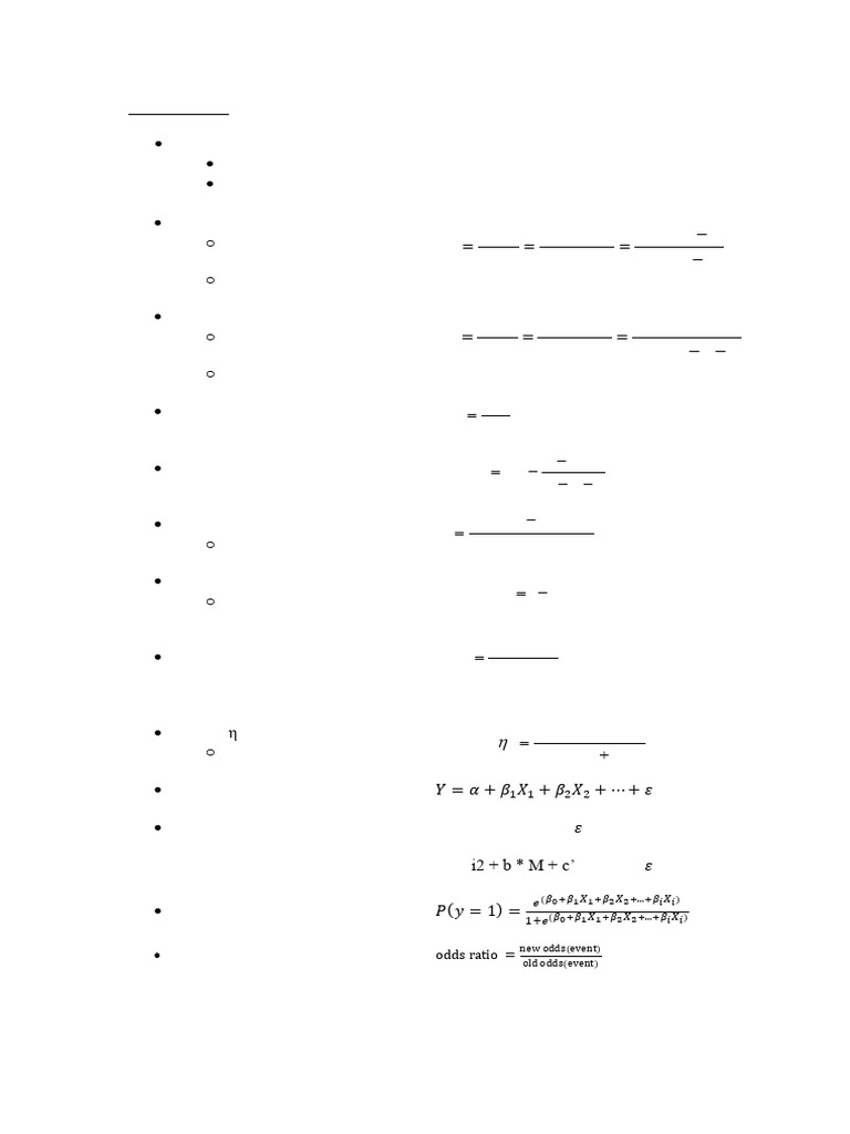 Formula Sheet | PDF