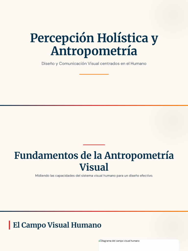 Percepción Holística y Antropometría | PDF