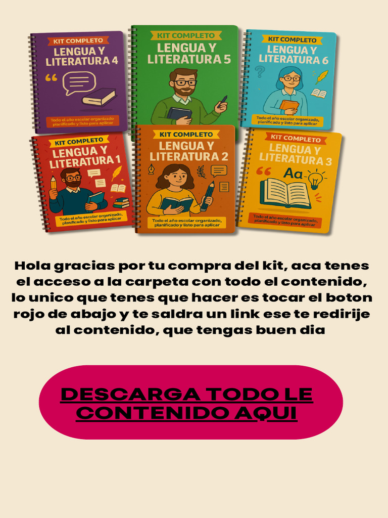 Kit Lengua y Literatura Acceso Al Contenido -1 | PDF